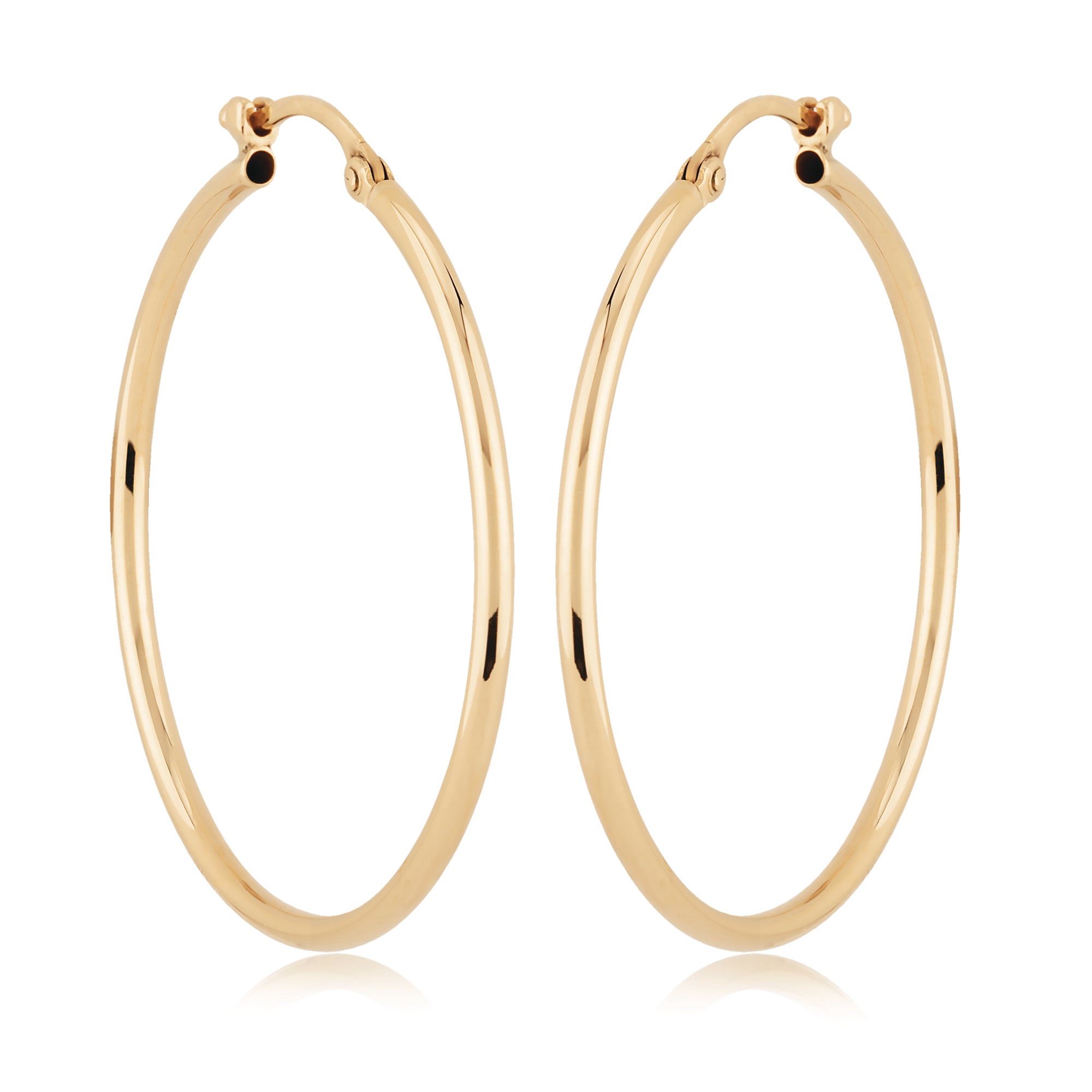 Large 14k Gold Hoop Earrings - 1.5X30mm | Farrs Jewelry